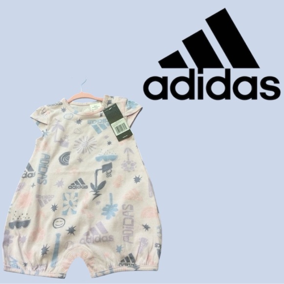 adidas | One Pieces | Adidas Kids One Piece Pastel Blue And Pink 0 ...